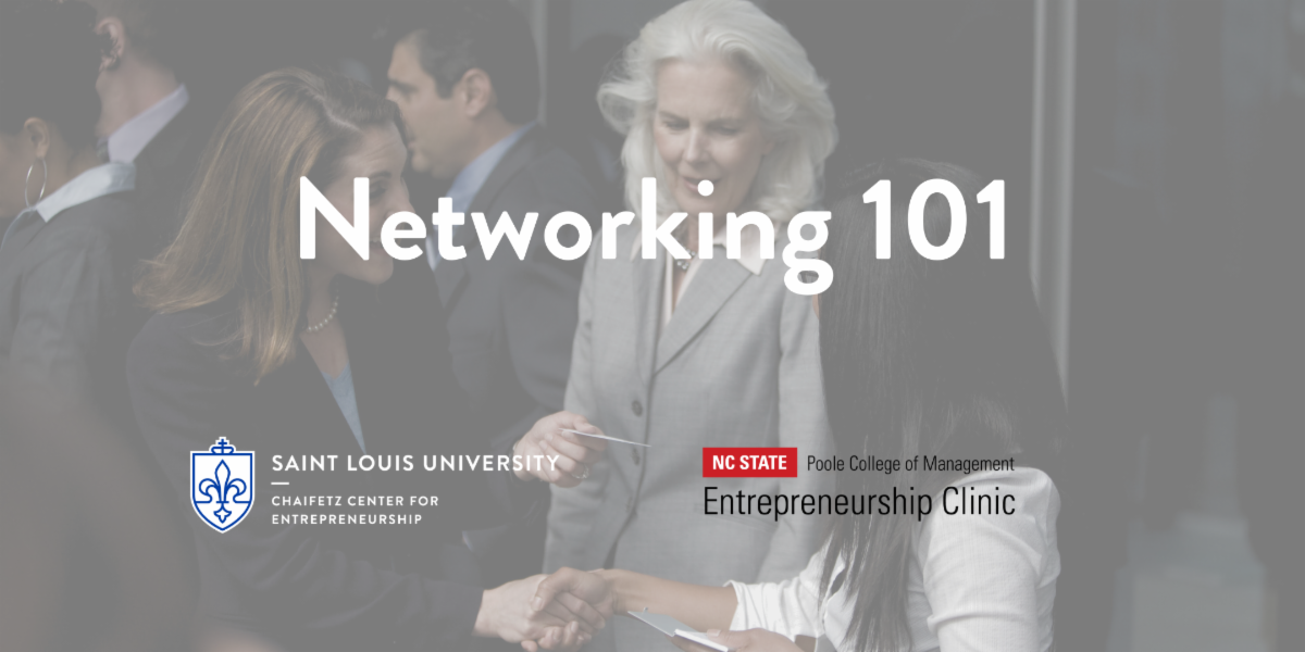 Network like a Pro | CCE x NCSU Workshop Series | Business Sustainability Collaborative